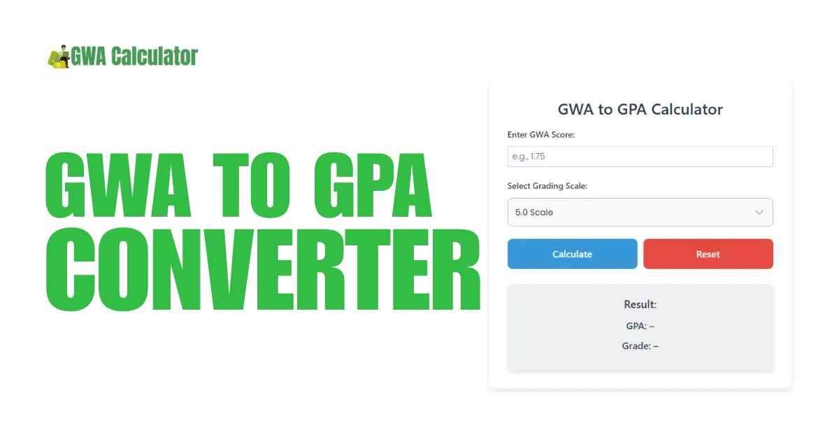 GWA to GPA Converter - Online Calculator for Philippines